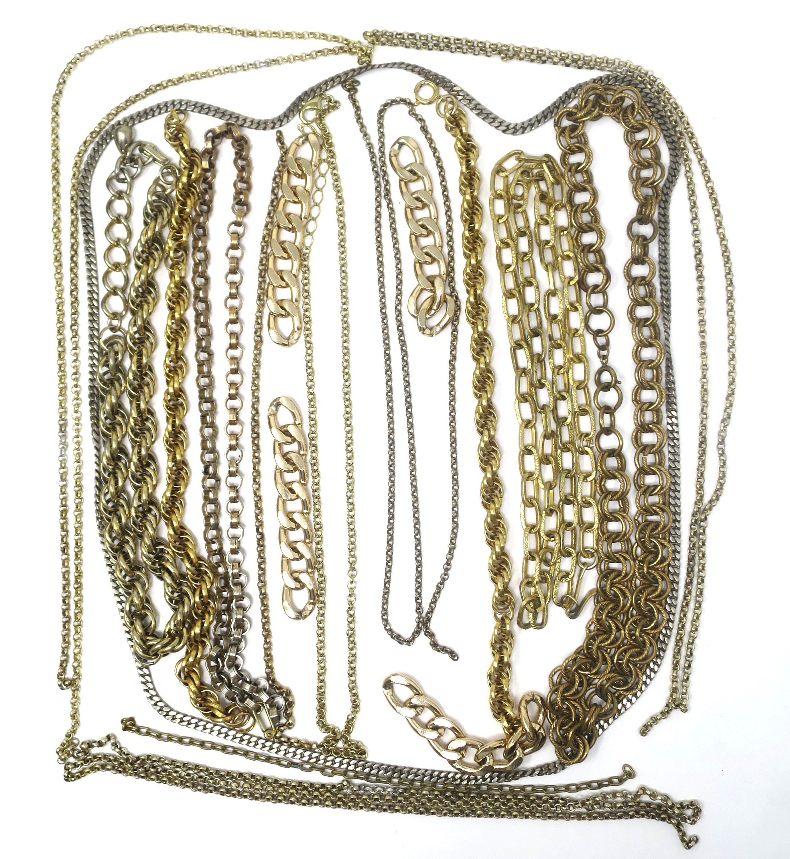 Repurpose Vintage Gold Metal Chains Jewelry Lot - Etsy