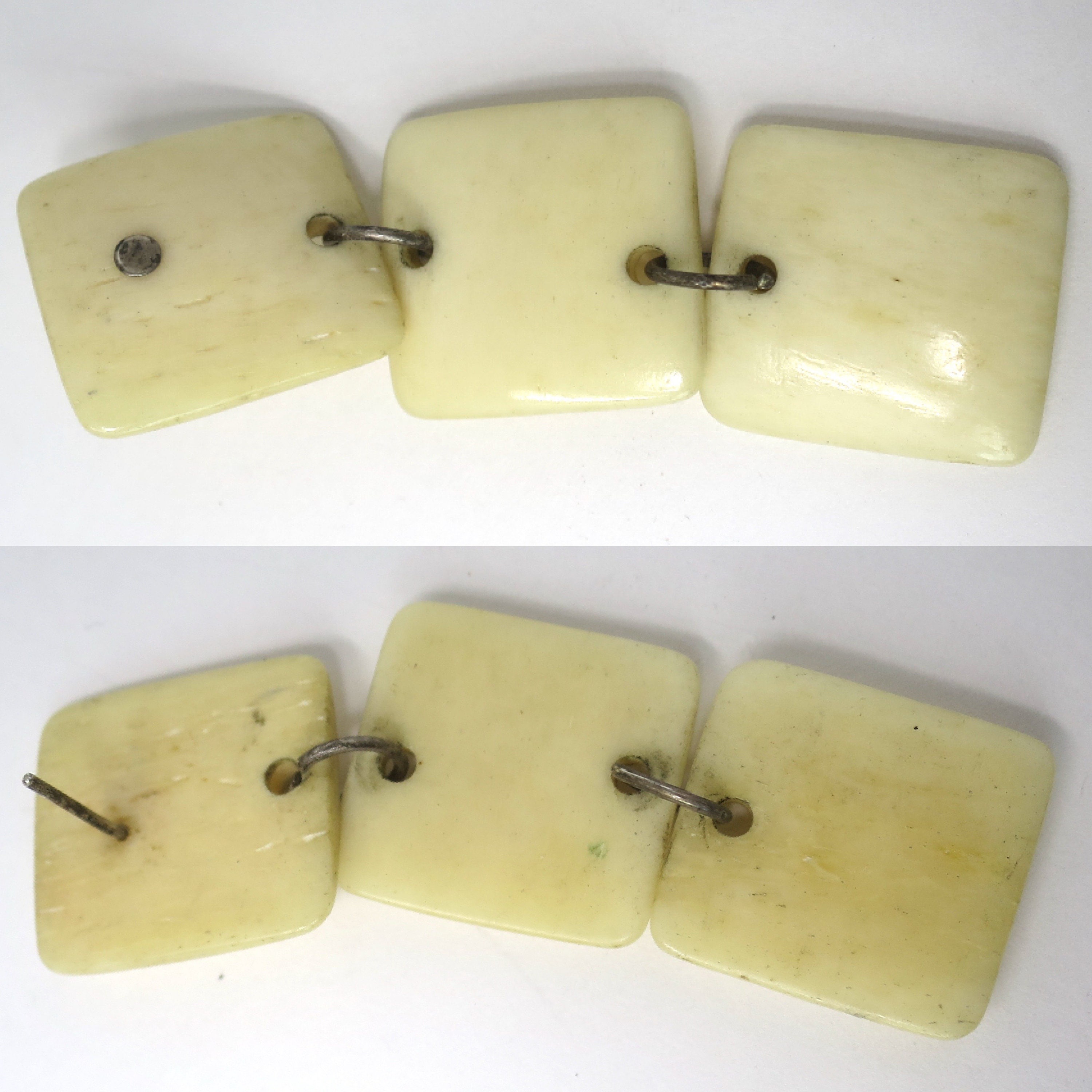 Vintage Carved Natural Animal Bone Jewelry Earring Components, Wear or ...