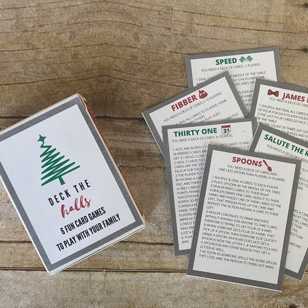 Christmas Deck Cards - Etsy