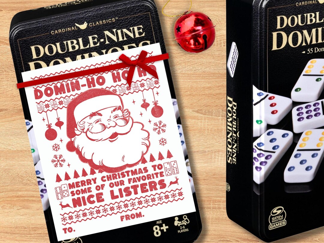 Neighbor Christmas Gift Neighbors Gift Printable, Dominoes Christmas ...
