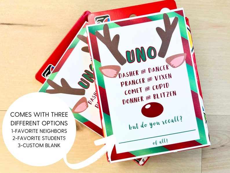 Christmas Neighbor Gift Printable for Cards Holiday Games Christmas ...