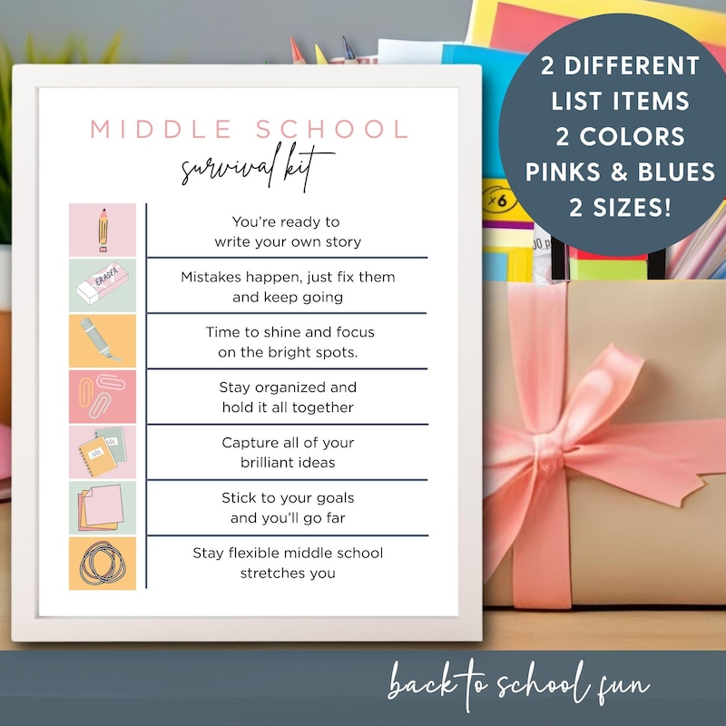 High School Survival Kit - Etsy