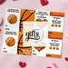 Boys Valentine Cards Basketball Theme Kids Valentine Cards | Basketball ...