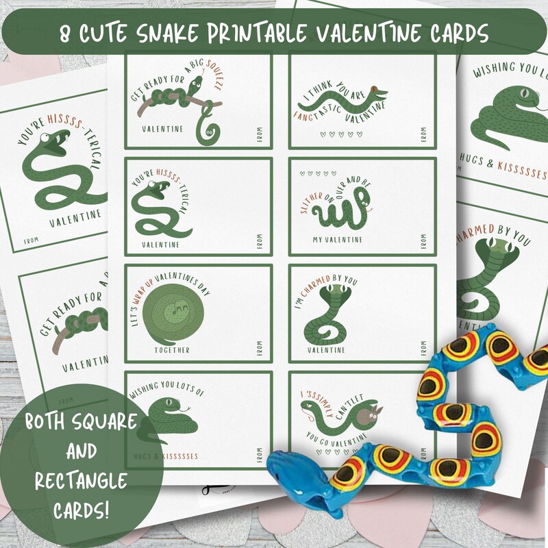 Snake Valentines - Etsy