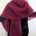 RUANA, Handwoven Mohair in Ruby With Touches of Sapphire. Like Wearing ...