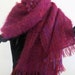 RUANA, Handwoven Mohair in Ruby With Touches of Sapphire. Like Wearing ...