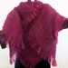 RUANA Handwoven Mohair in Ruby With Touches of Sapphire. Like - Etsy