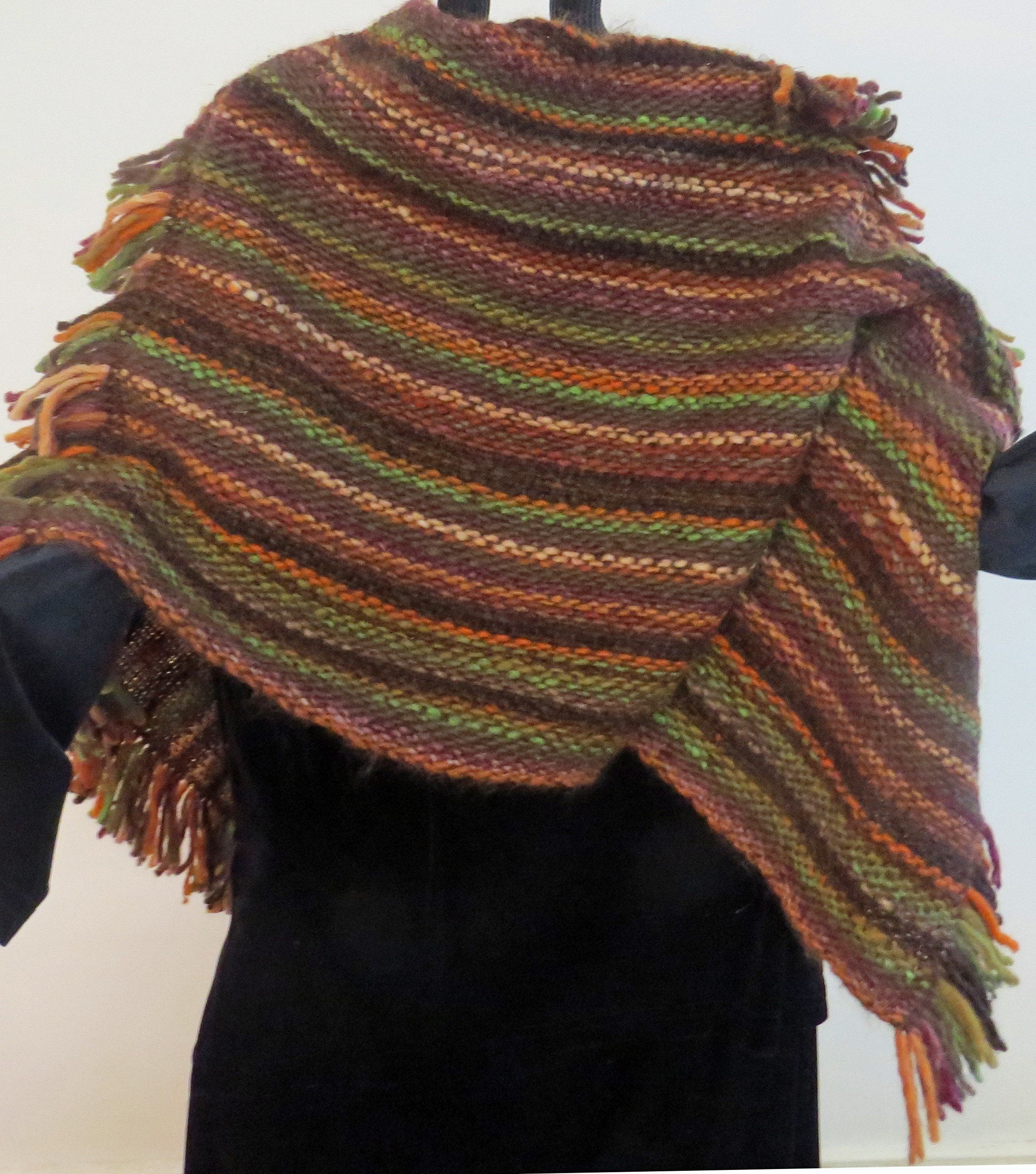 PONCHO, Handwoven, Toasty Warm and Very Soft, Brown, Rust With a Touch ...