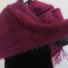 RUANA, Handwoven Mohair in Ruby With Touches of Sapphire. Like Wearing ...