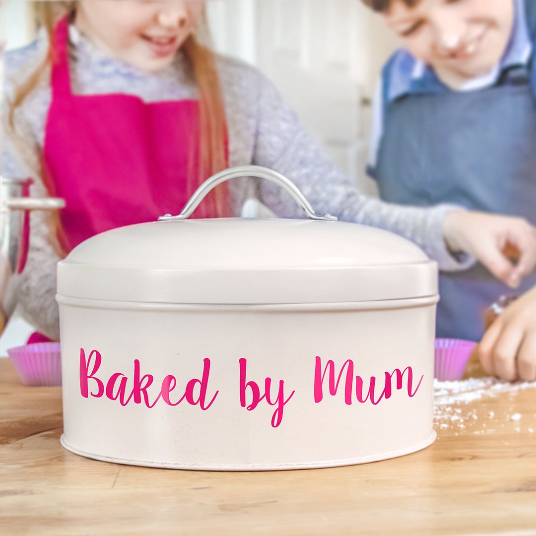 Personalised Cake Tin Gift for Mum, Airtight Cake Tin Grandma Gift ...