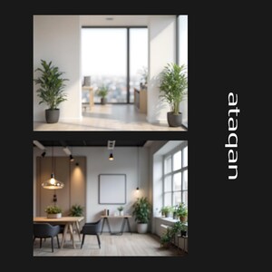 Modern Office Digital Backdrops for Professional Headshots & Business ...