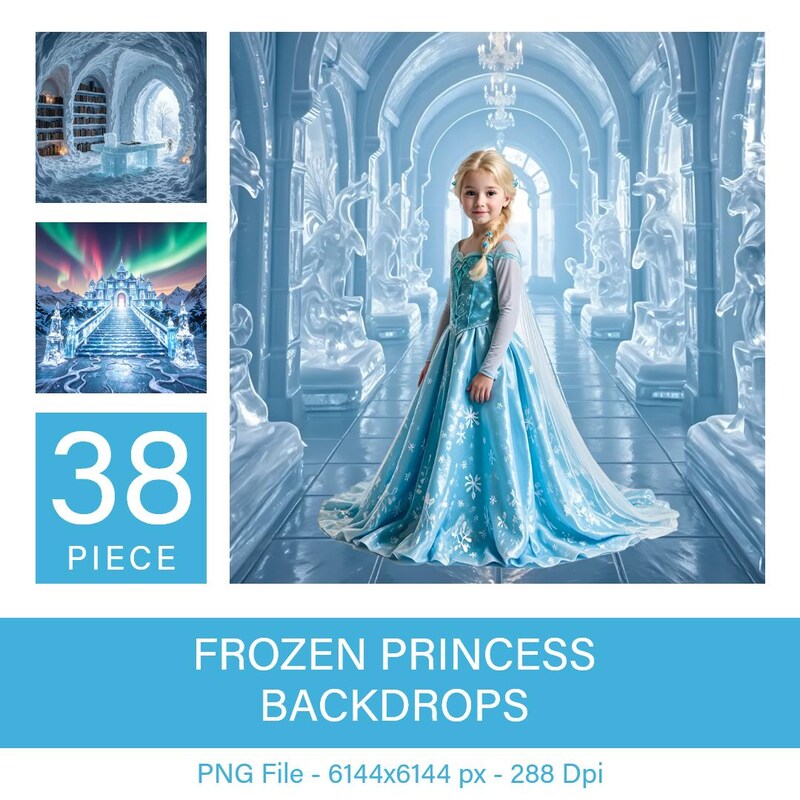 Frozen Backdrop - Etsy