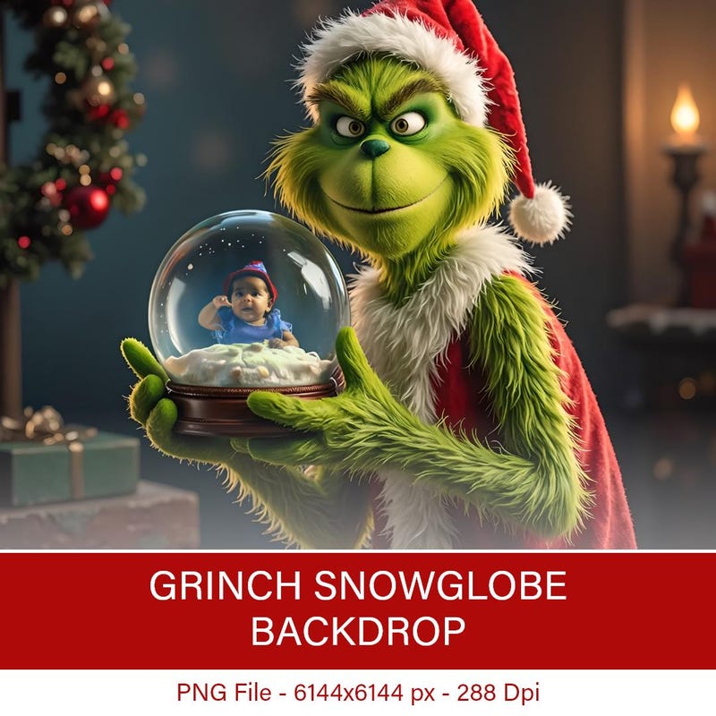 Grinch Backdrop - Etsy