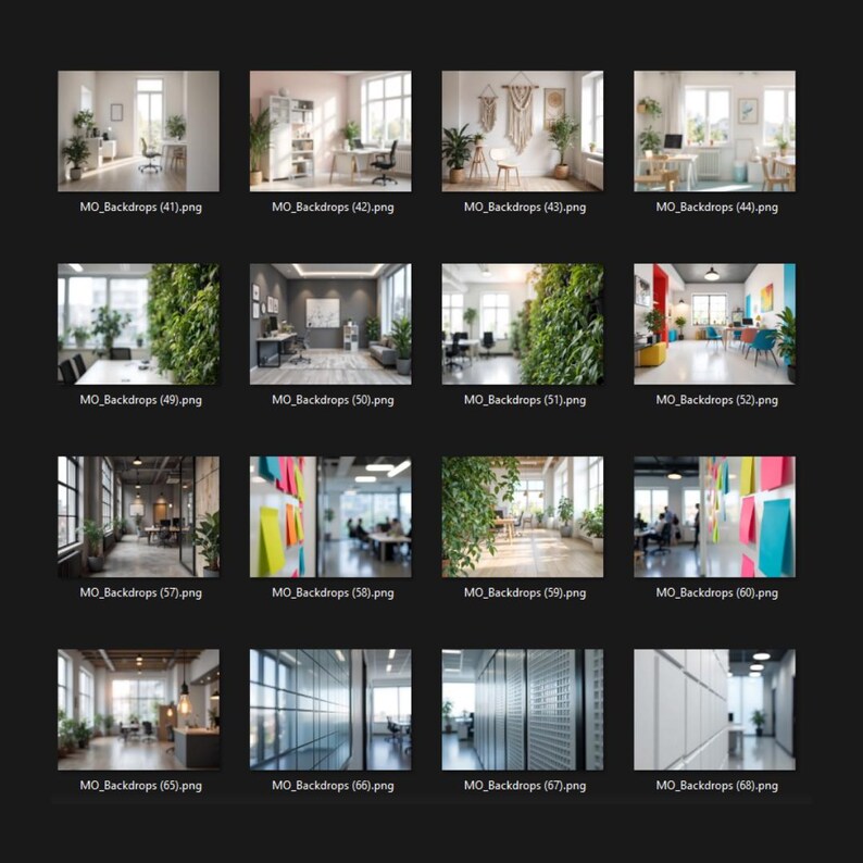 Modern Office Digital Backdrops for Professional Headshots & Business ...