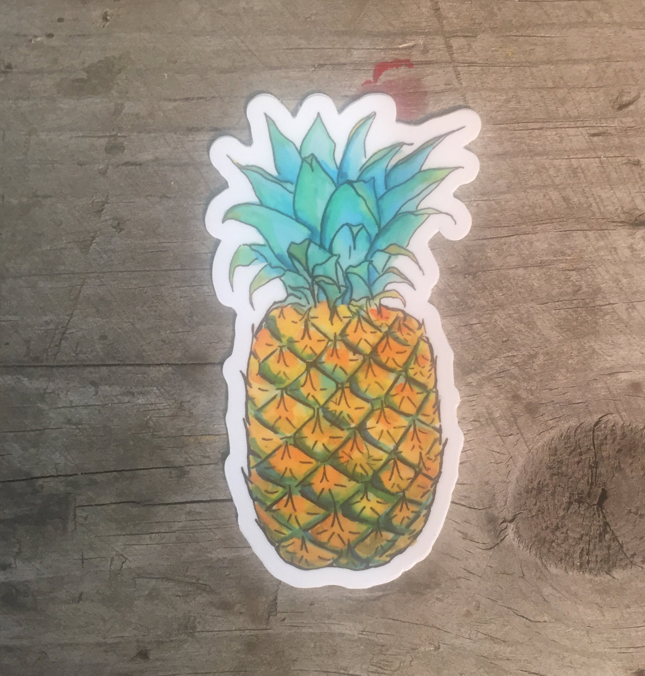 Pinapple Vinyl Sticker - Etsy