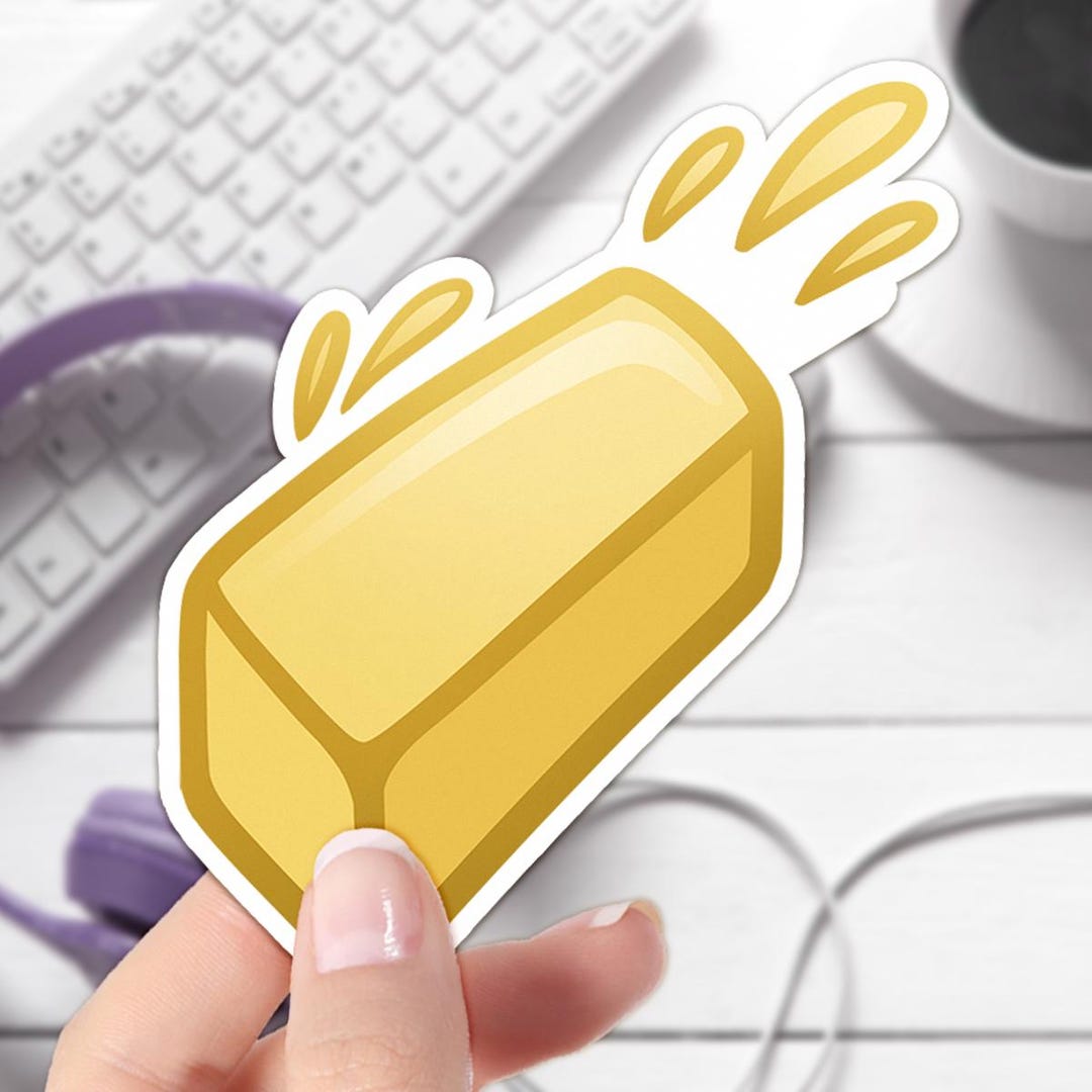 Stick of Butter Sticker ~ Waterproof Vinyl Sticker for Laptop, Vehicle ...