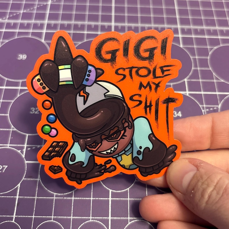 Dandy’s World Twisted Gigi Sticker: Waterproof Vinyl Decal - Etsy Israel