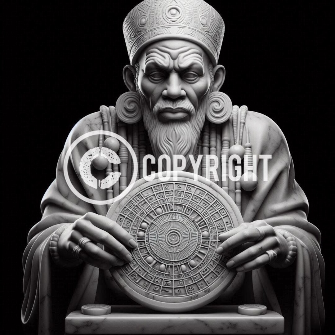 Marble Orisha Orunmila God of Wisdom and Divination Yoruba African Art ...