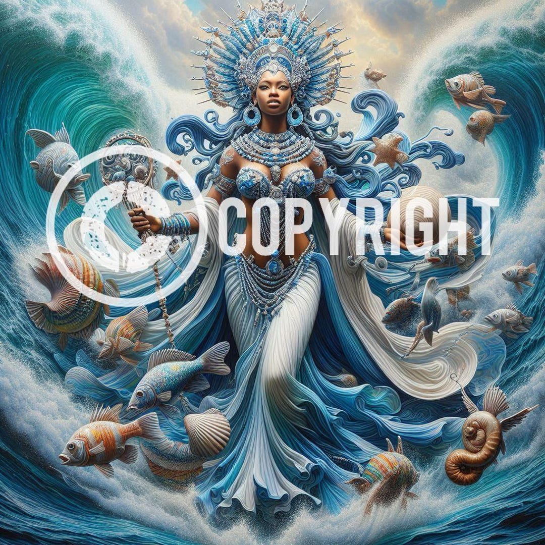 Orisha Yemoja Godess of the Sea & Motherhood Yoruba African Art ...