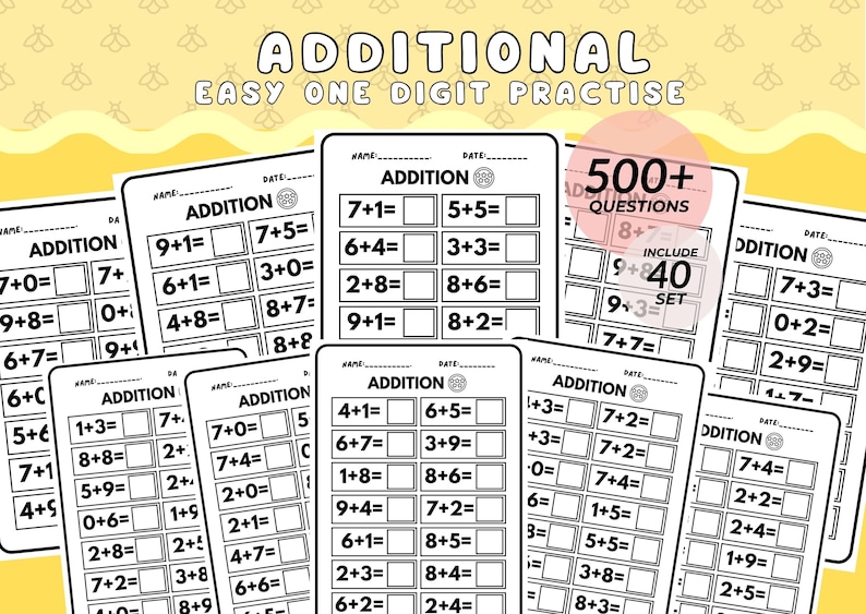 Additional Practise for Preschool Mathematics Worksheets Drills ...