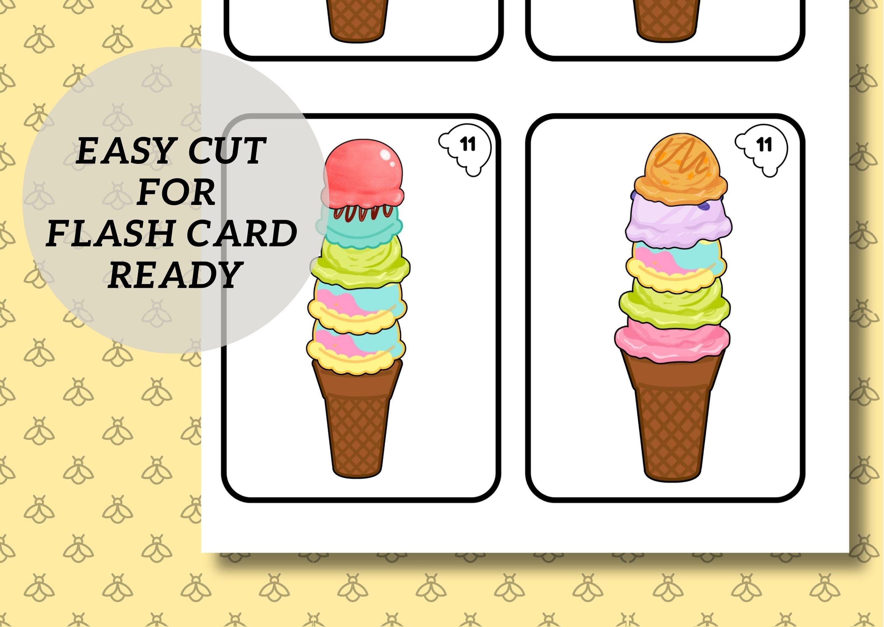 Ice Cream Builder Printable Activity, Fine Motor Skills, Preschool ...