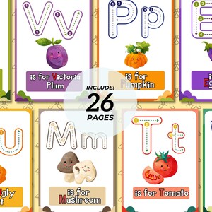 Alphabet Poster for Classroom Decoration Preschool Letter Flashcard ...