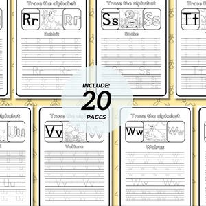 ABC Phonics Upper and Lowercase Tracing Worksheet Preschool ...