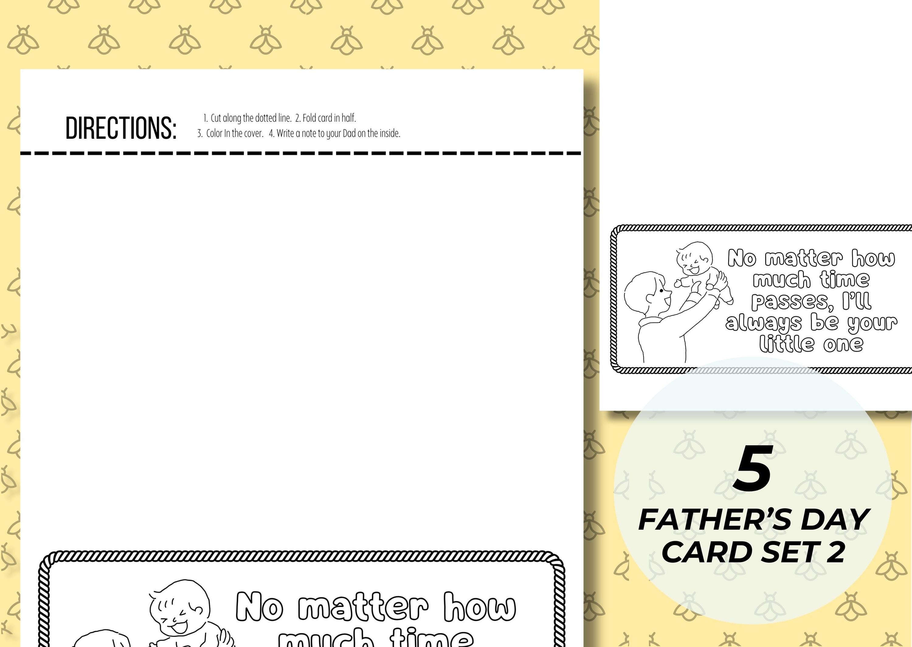 Father's Day Printable All About My Dad Fathers Day Gift Card for ...