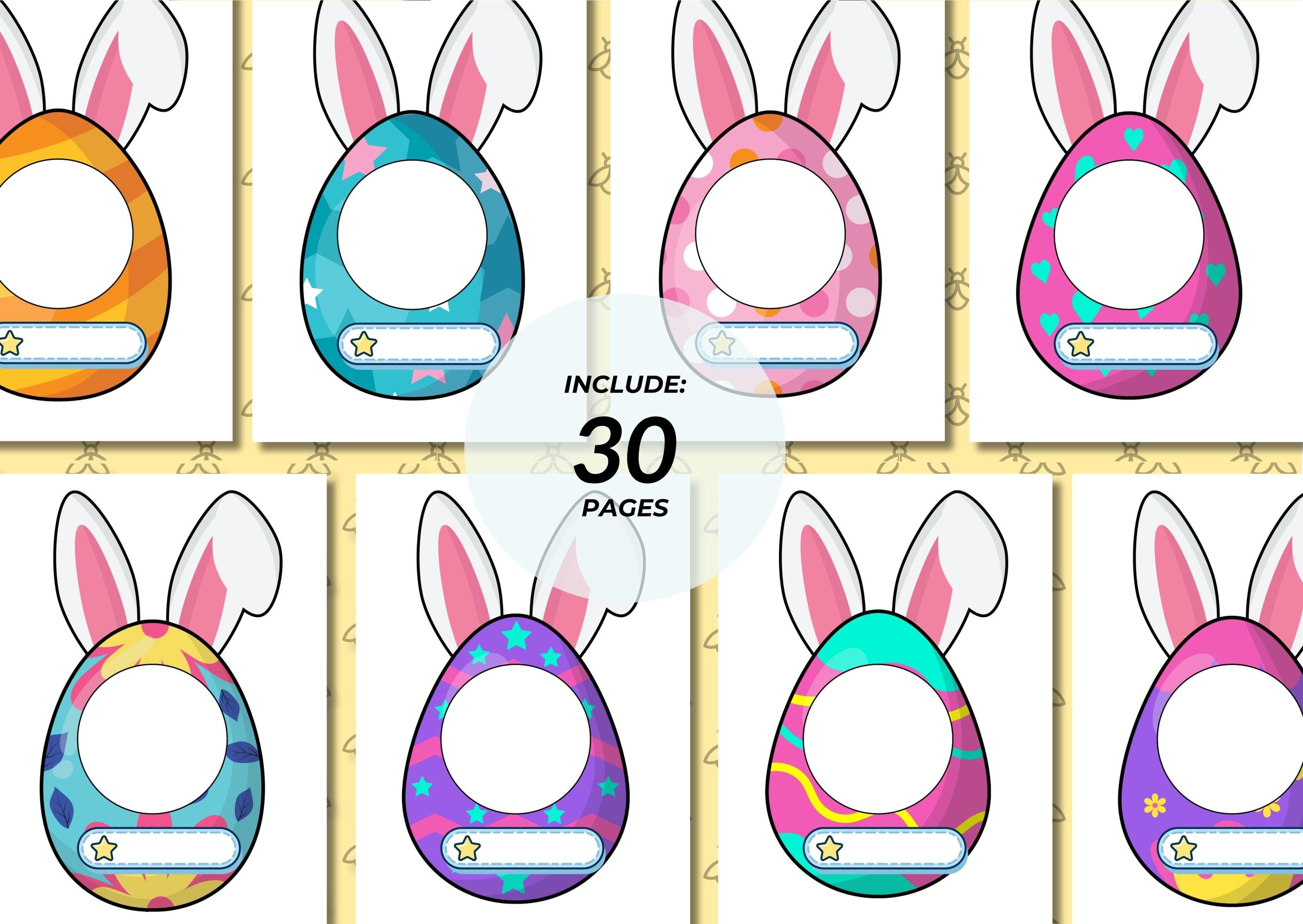 Easter Bunny Eggs Personalised Activity for Kids Easter Craft Preschool ...