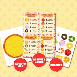 Build A Pizza Recipe for Preschool Maths Play Pretend Activity for Kids ...