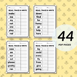 Sight Words Kindergarten Preschool Worksheets Homeschool Activity Pages ...