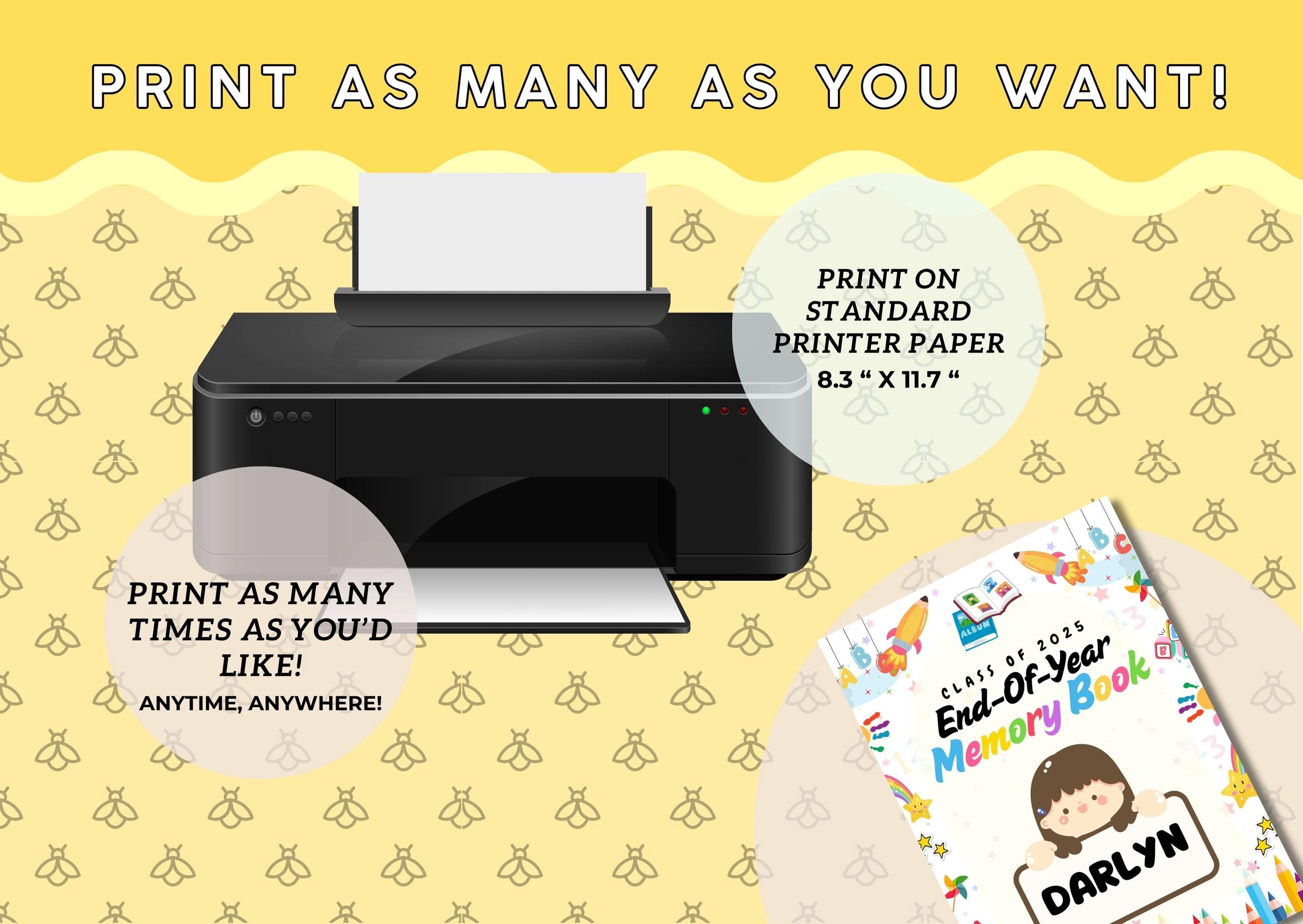 Memory Book End of Year Preschool Printable Graduation Pre-k Keepsake ...