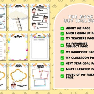 Memory Book End of Year Preschool Printable Graduation Pre-k Keepsake ...