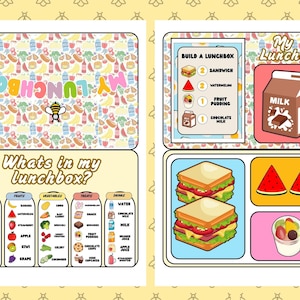 Build A Lunchbox Pretend Play Preschool Printable Busy Book for ...