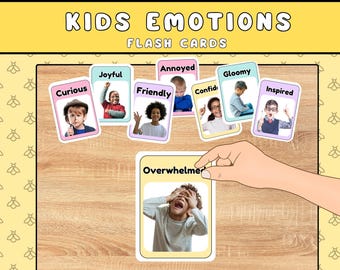 31 Animated Emotions Flashcards, Printable Feelings Flash Cards ...