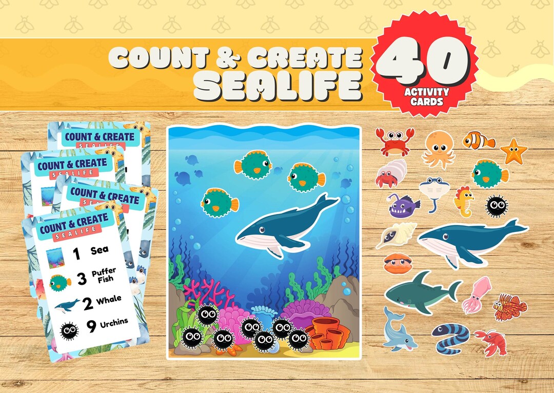 Sea Life Animals Pretend Play for Kids Preschool Printable Activity ...