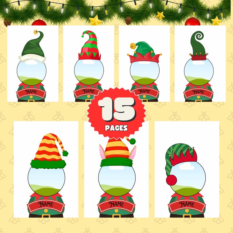 Christmas Bulletin Board Editable Canva Template Elves Classroom ...