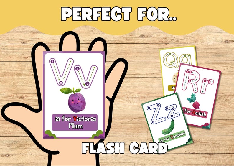 Alphabet Poster for Classroom Decoration Preschool Letter Flashcard ...