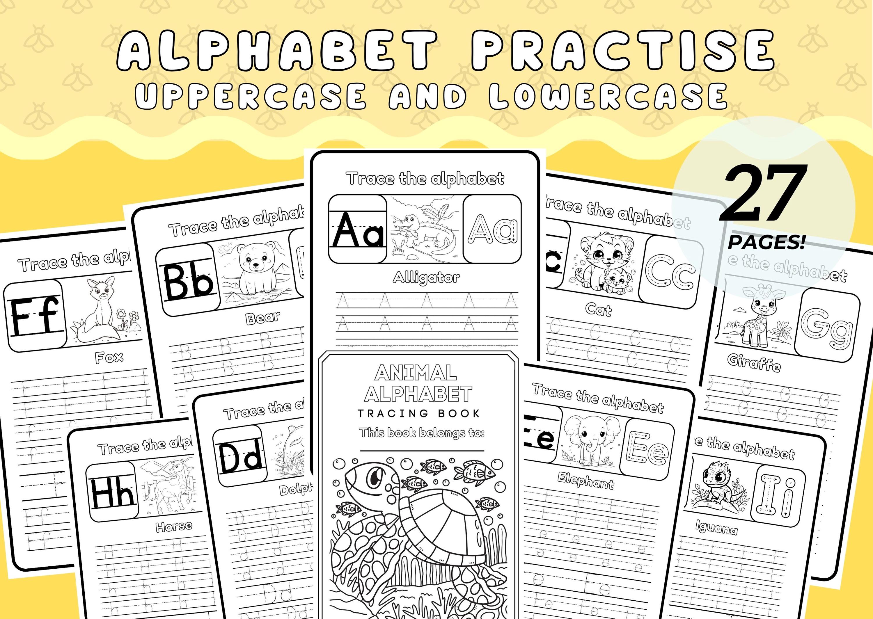 ABC Phonics Upper and Lowercase Tracing Worksheet Preschool ...