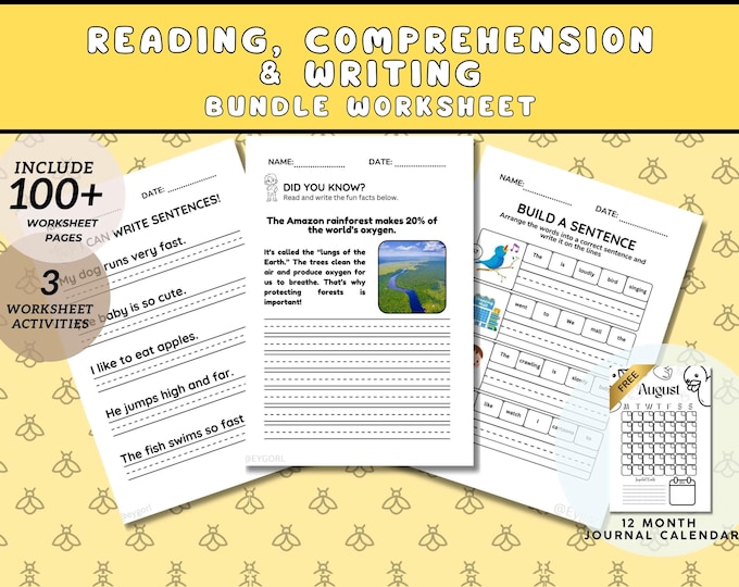 180 Write the Sentence Worksheets, Printable Sentences Writing Practice ...