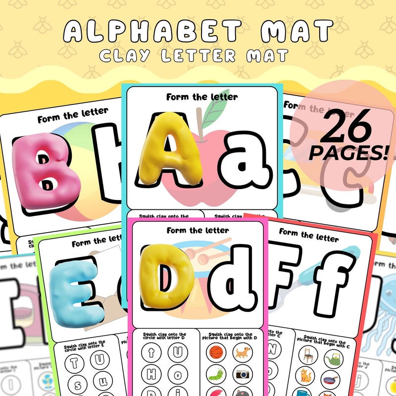 Play Doh Alphabet - Etsy