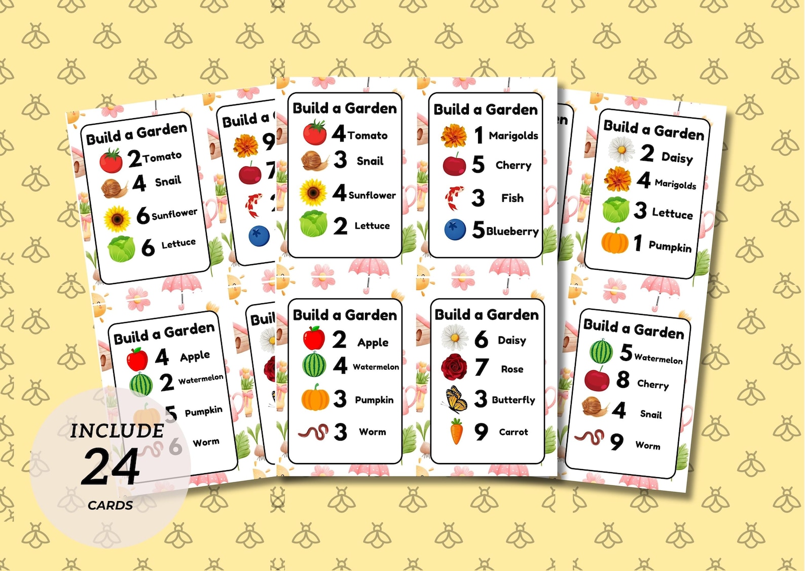 Build A Garden, Pretend Play, Preschool Printable, Busy Book ...