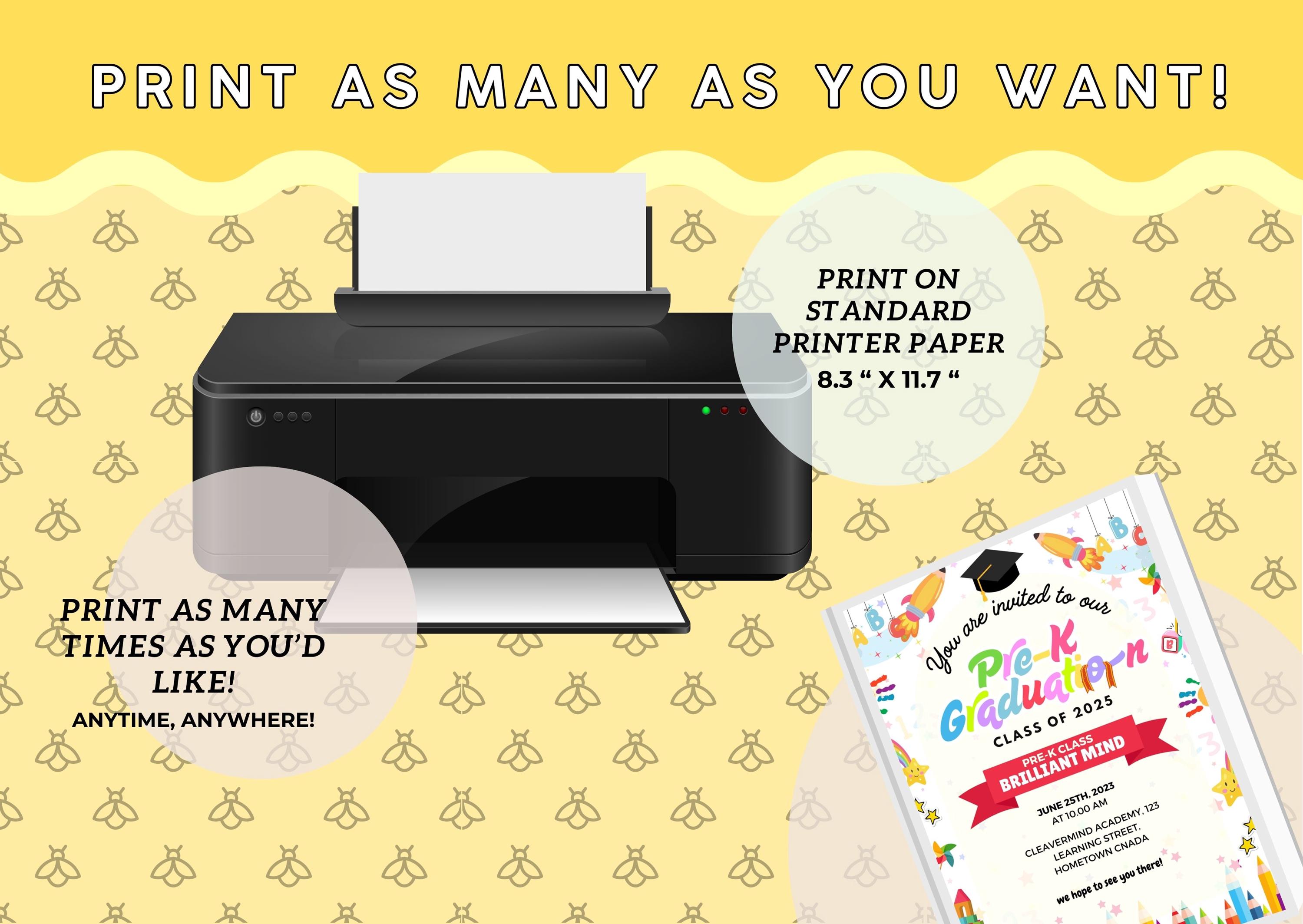 Preschool Graduation Program Template Class of 2025 Pre-k Printable ...