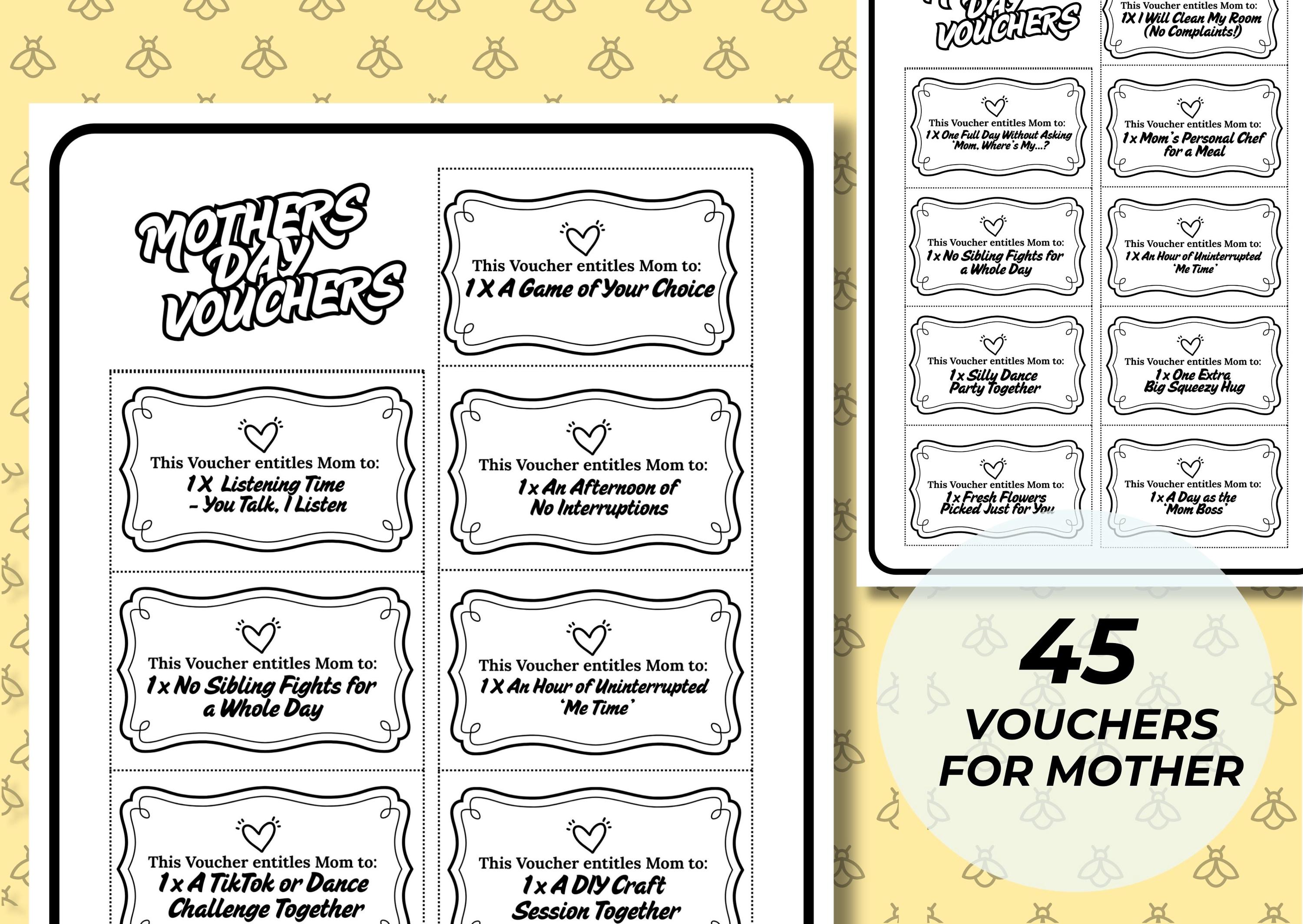 Mother's Day Printable All About My Mom Mothers Day Gift Card for ...