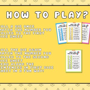 Roll and Read Preschool Sentences Game Kindergarten Reading Fluency ...