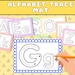 Alphabet Letter ABC Tracing Cards Preschool Homeschool Activity ...
