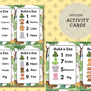 Build A Zoo Pretend Play Preschool Printable Busy Book Kindergarten ...