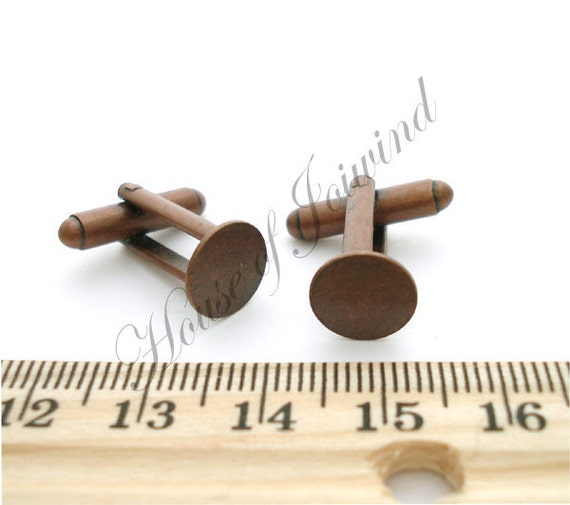 QUALITY Cufflink Blanks With 10mm Gluepad 12 24 or 96 Pcs | Etsy
