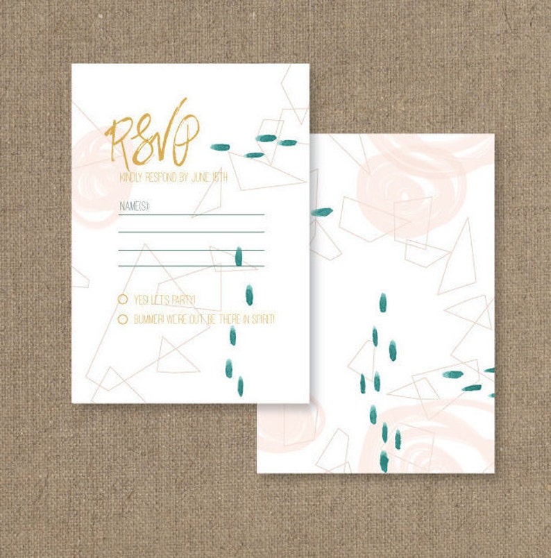 Modern Cheeky Wedding Invitation Suite: PRINT YOUR OWN- Featuring a ...