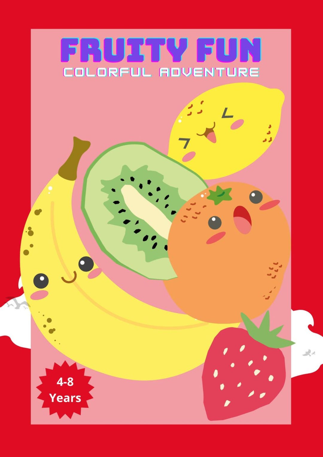 Fruit Coloring Page Printable Fruit Art for Kids & Adults Fun and ...
